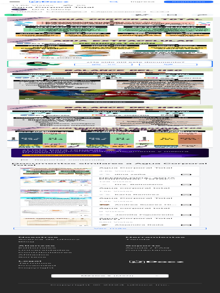 Agua Corporal Total Dra Liderly UDocz | PDF | Agua | Biología Celular