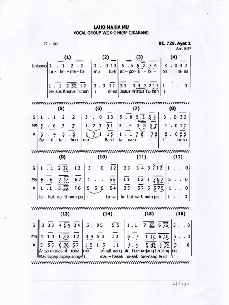 Partitur Lagu Pilihan | PDF