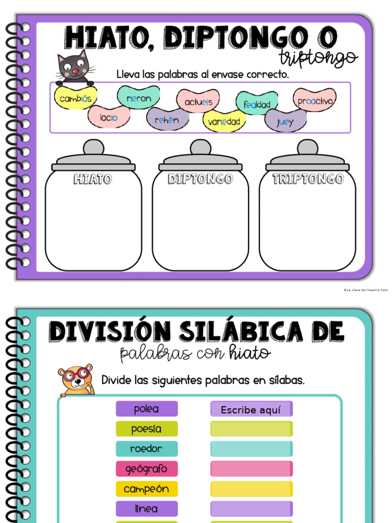 Ejercicios Digitales Division Silabica | PDF