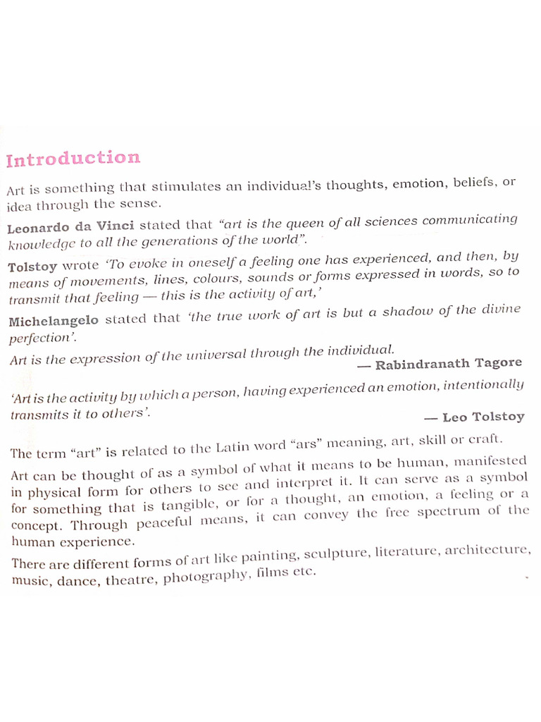 Art - An Introduction | PDF
