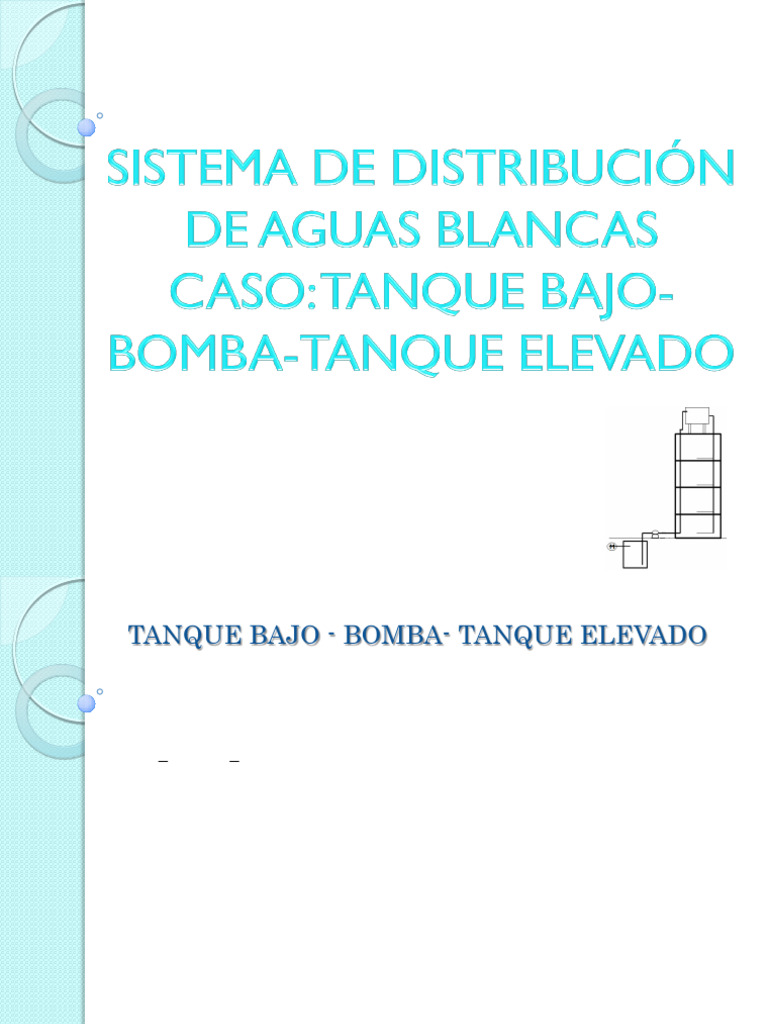 Diseño Del Equipo de Bombeo Combinación de Tanques | PDF | Bomba | Mecánica de fluidos