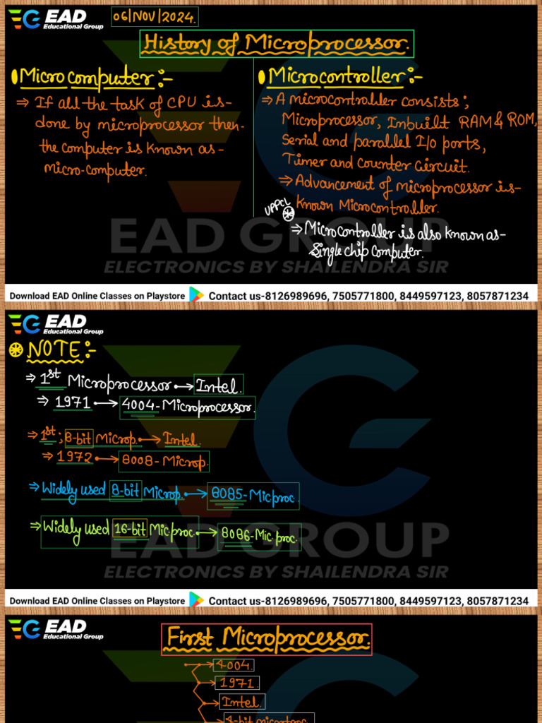 Class-02 & 03 Microprocessor by Shailendra Sir - 46093591 - 2025 - 03!29!16 - 39 | PDF