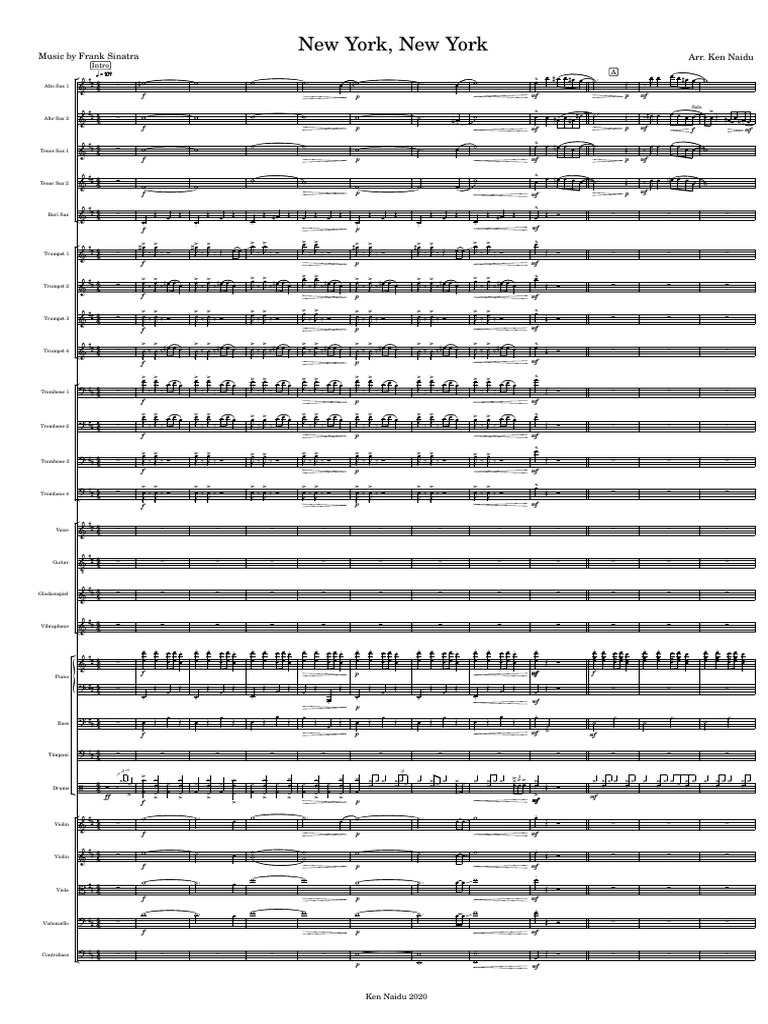 New York, New York Score | PDF