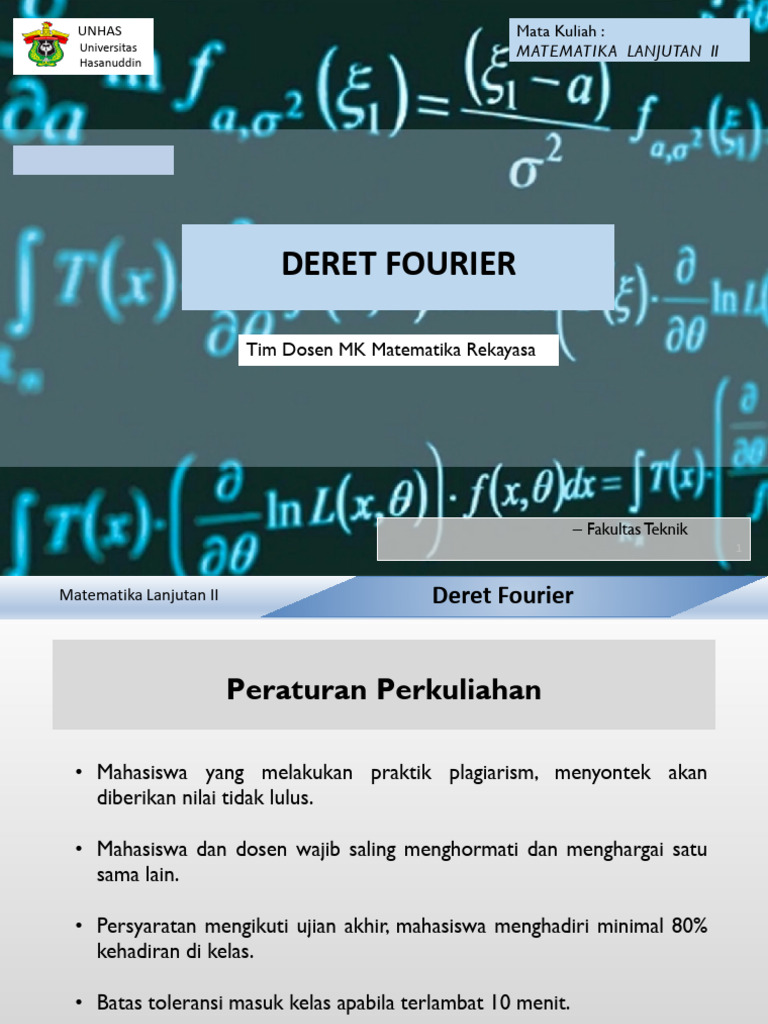 Pertemuan 1. Deret Fourier | PDF