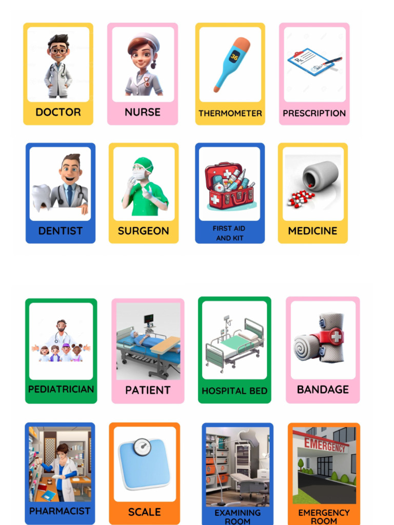 Hospital Flashcards | PDF