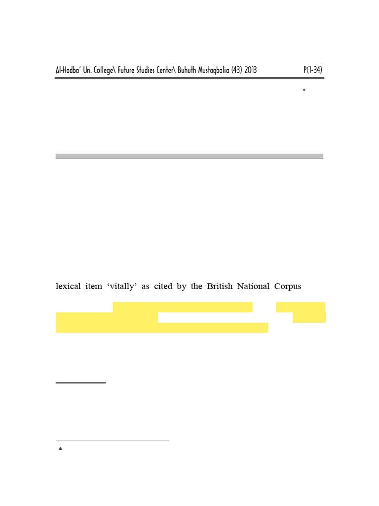Collocation Colligation and Semantic Prosody | PDF | Word | Noun