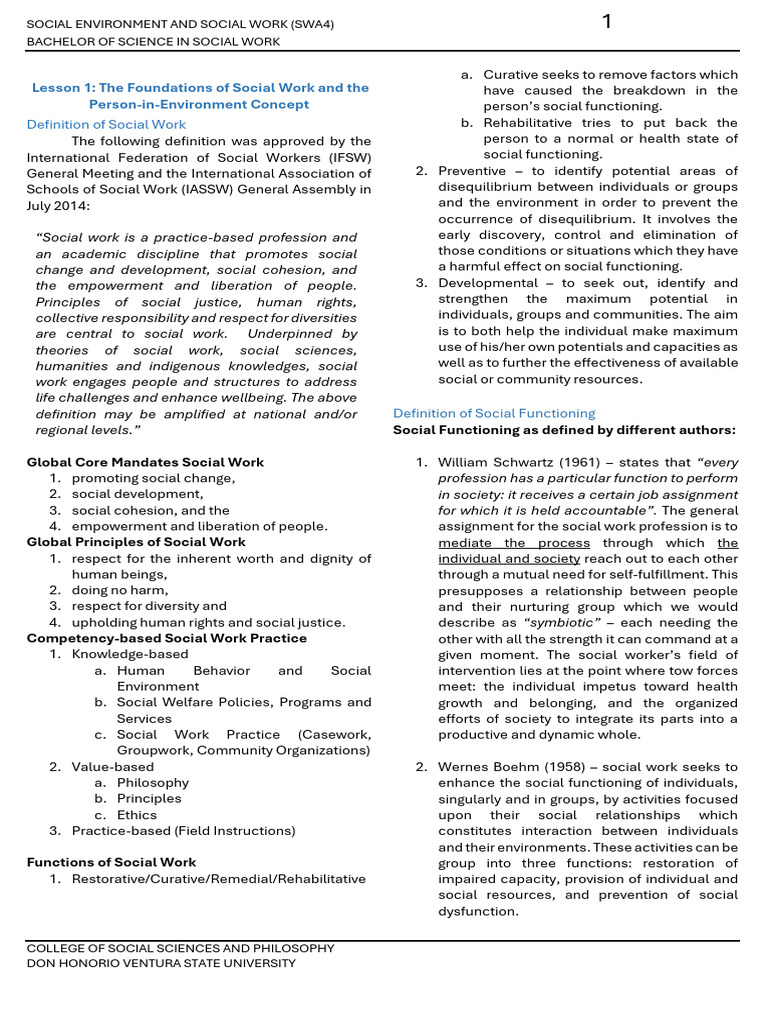 SW A4 Social Environment | PDF | System | Social Work