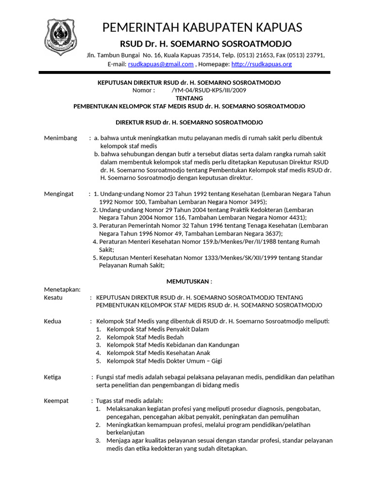 SK Penetapan SMF | PDF