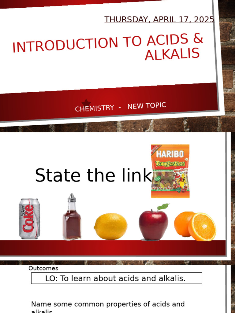 Acids-alkalis-intro | PDF | Acid | Sulfuric Acid