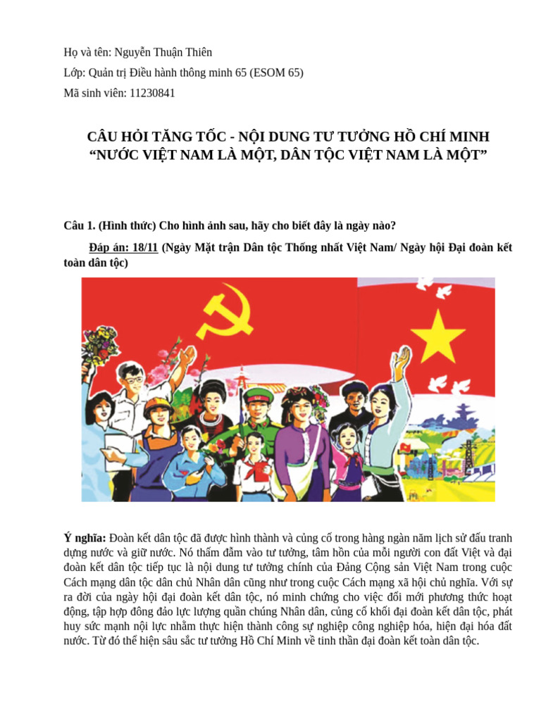 BT Cá Nhân - TTHCM | PDF