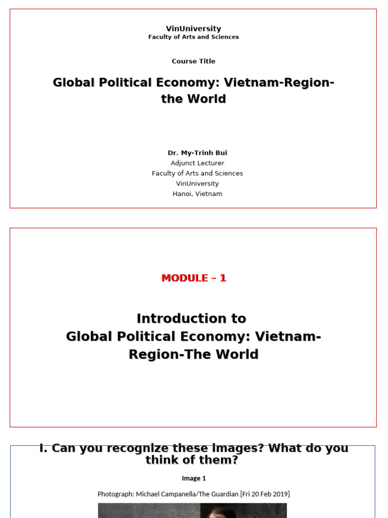 Global Political Economy Course Overview | PDF | Economics | Tariff