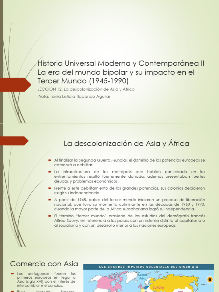 12 Descolonización Asia y África | PDF | Descolonización | Segregación racial