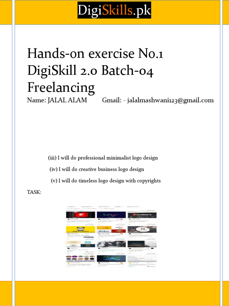 Hands On Excercise No 1 | PDF