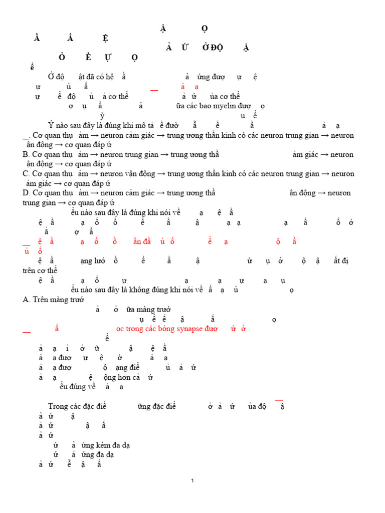 ÔN TẬP SINH HỌC 11 CK2 | PDF