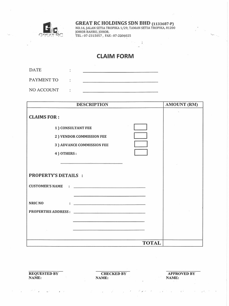 Claim Form | PDF
