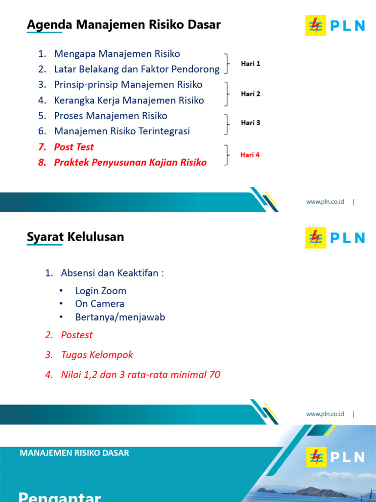2023 - Pengantar Manajemen Risiko MRD | PDF