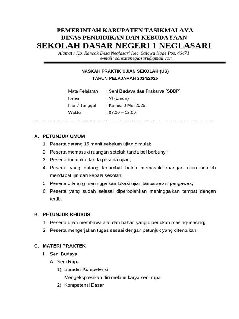 Naskah SBK | PDF
