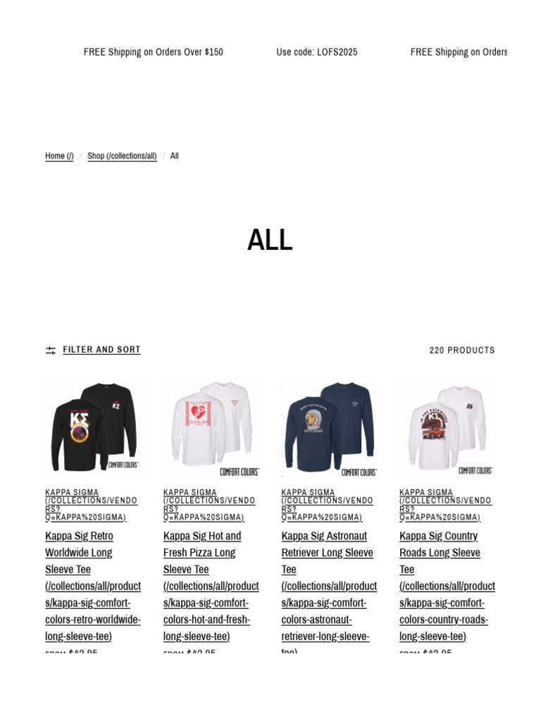 Kappa Sigma Official Merchandise Collection | PDF | Student ...
