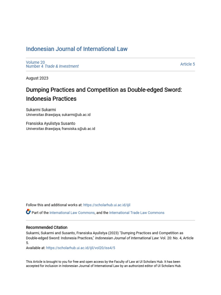 Dumping and Business Competition | PDF | Dumping (Pricing Policy) | Exports