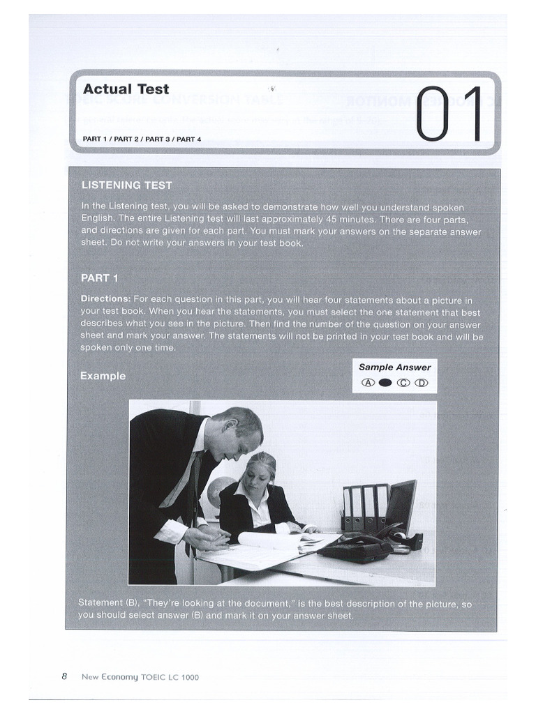 Exam - New Eco - Test 01 - Listening | PDF
