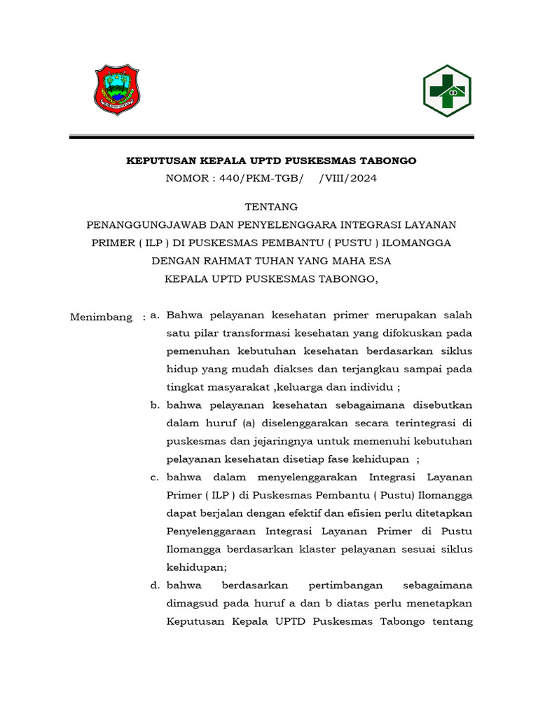 SK Ilp Pustu 2024 | PDF