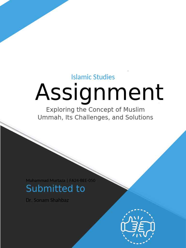 Islamic Studies Assignment | PDF | Ummah | Prophets And Messengers In Islam