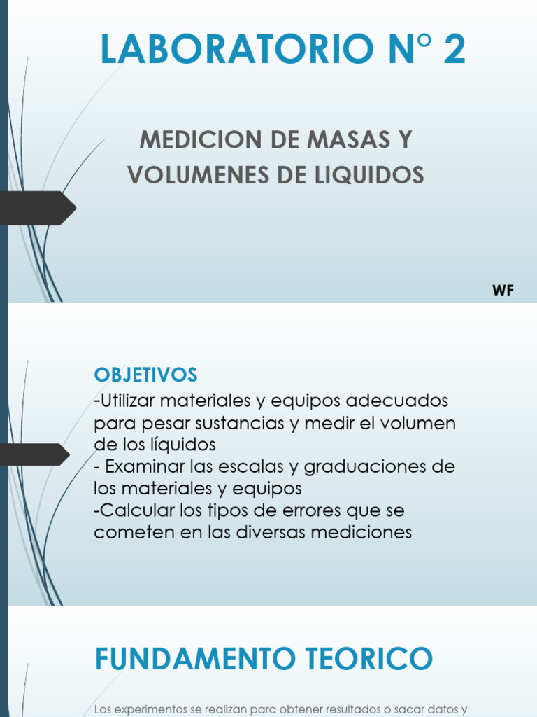 Laboratorio2 Sergio | PDF | Balanza | Medición