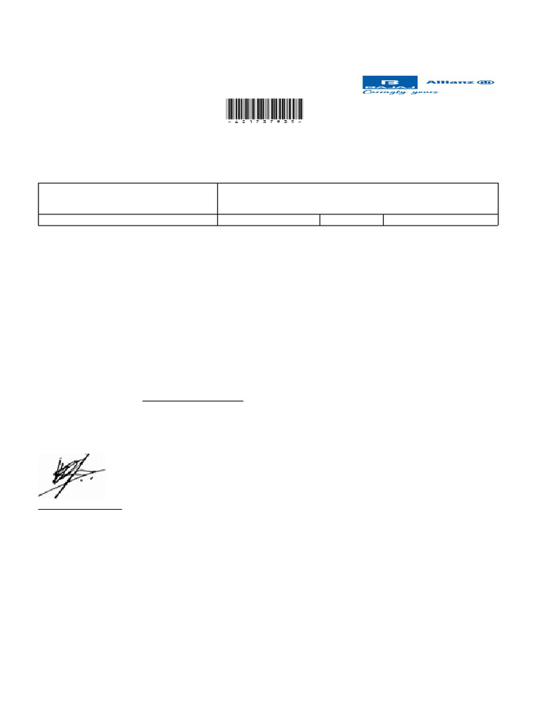 Bajaj Allianz Two Wheeler Insurance Policy | PDF | Insurance | Deductible