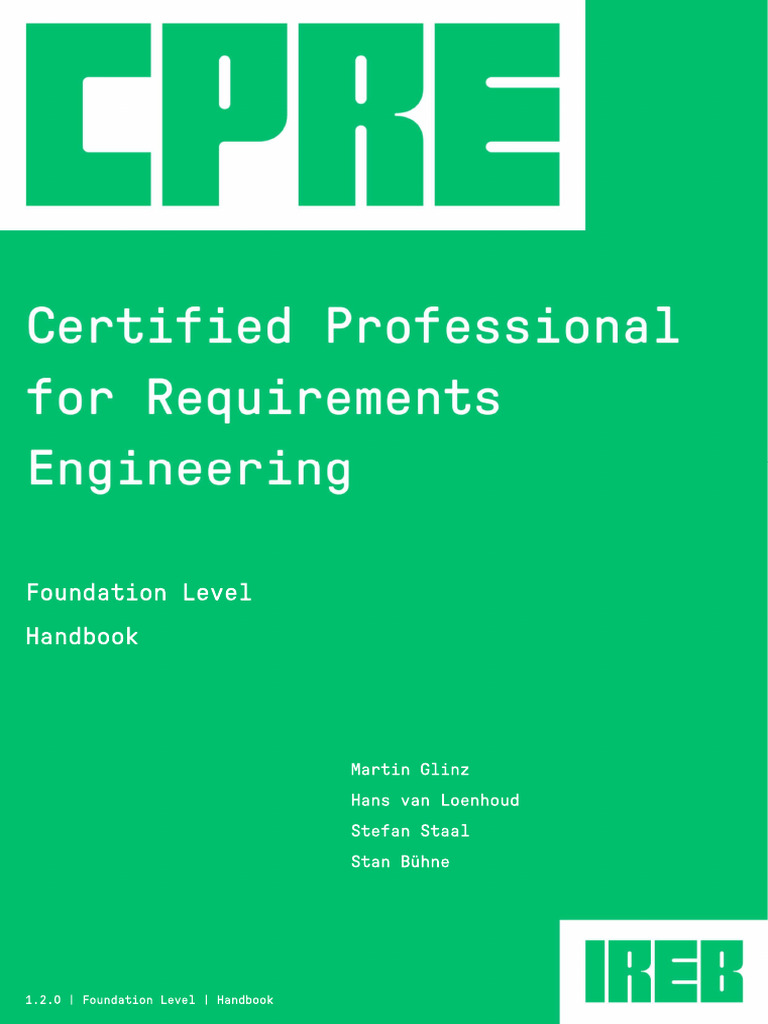 Cpre Foundationlevel Handbook | PDF