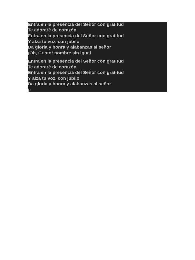 Entra en La Presencia | PDF
