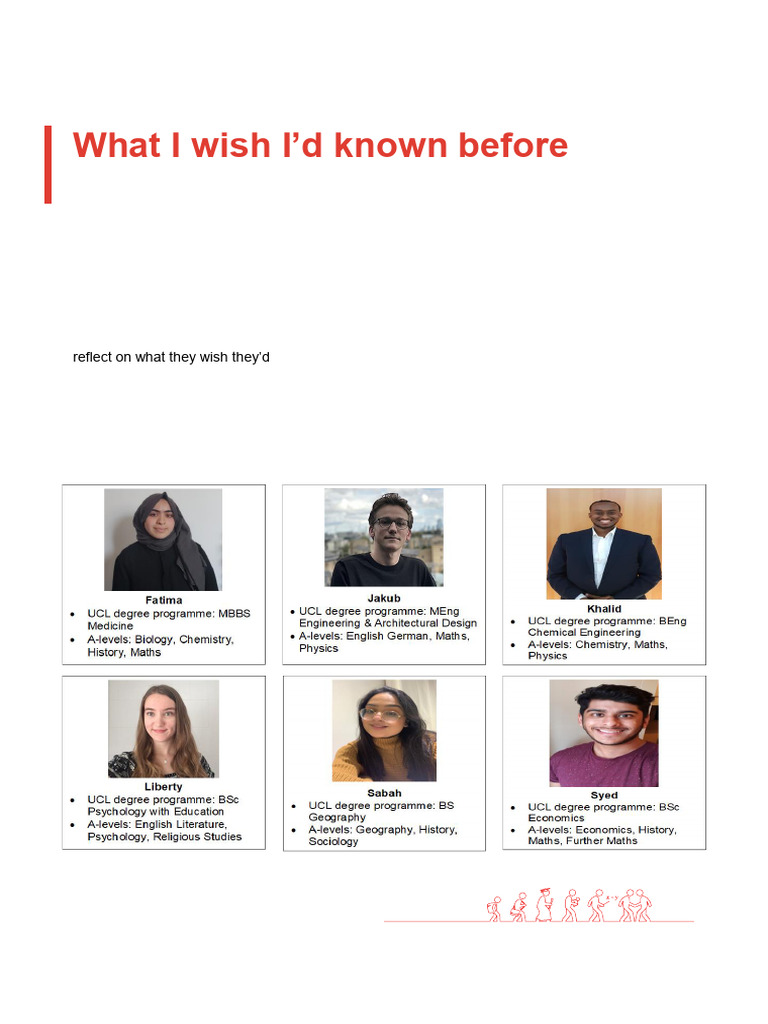 What I Wish Id Known Before Starting A Levels Ucl Final-2 | PDF