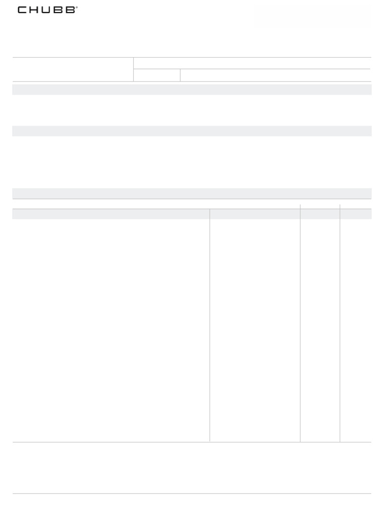 Cotizacion Chubb | PDF