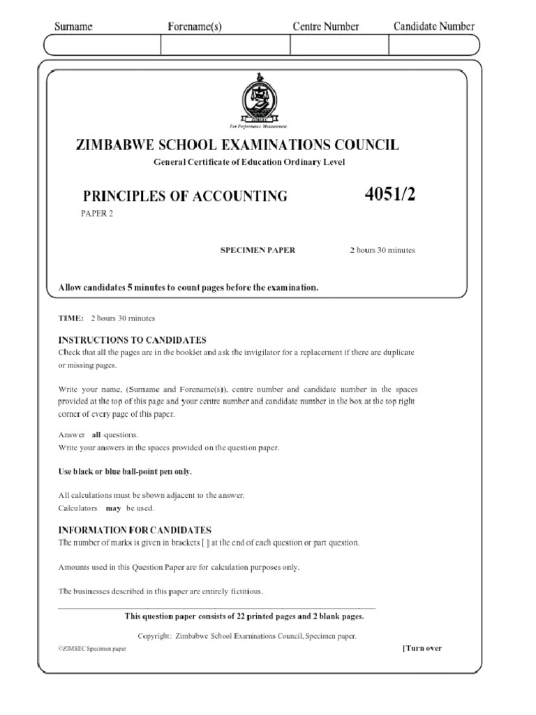 Principal of Accounting | PDF