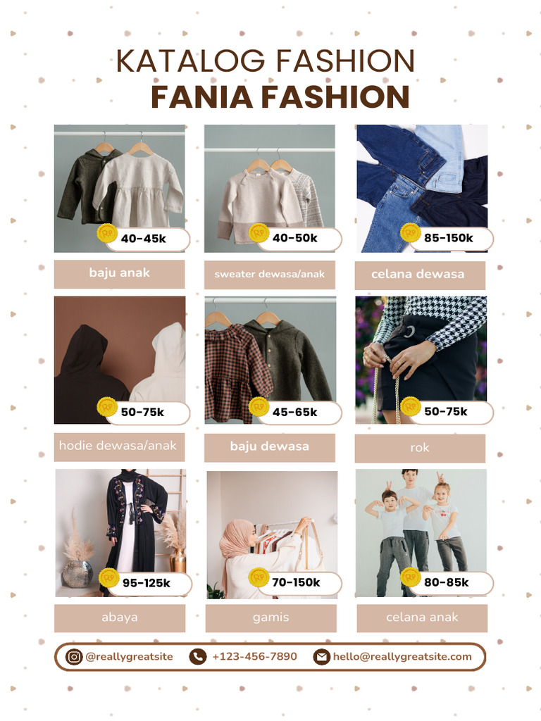 Katalog Baju Bayi Simpel Pastel Coklat - 20250417 - 104735 - 0000 | PDF
