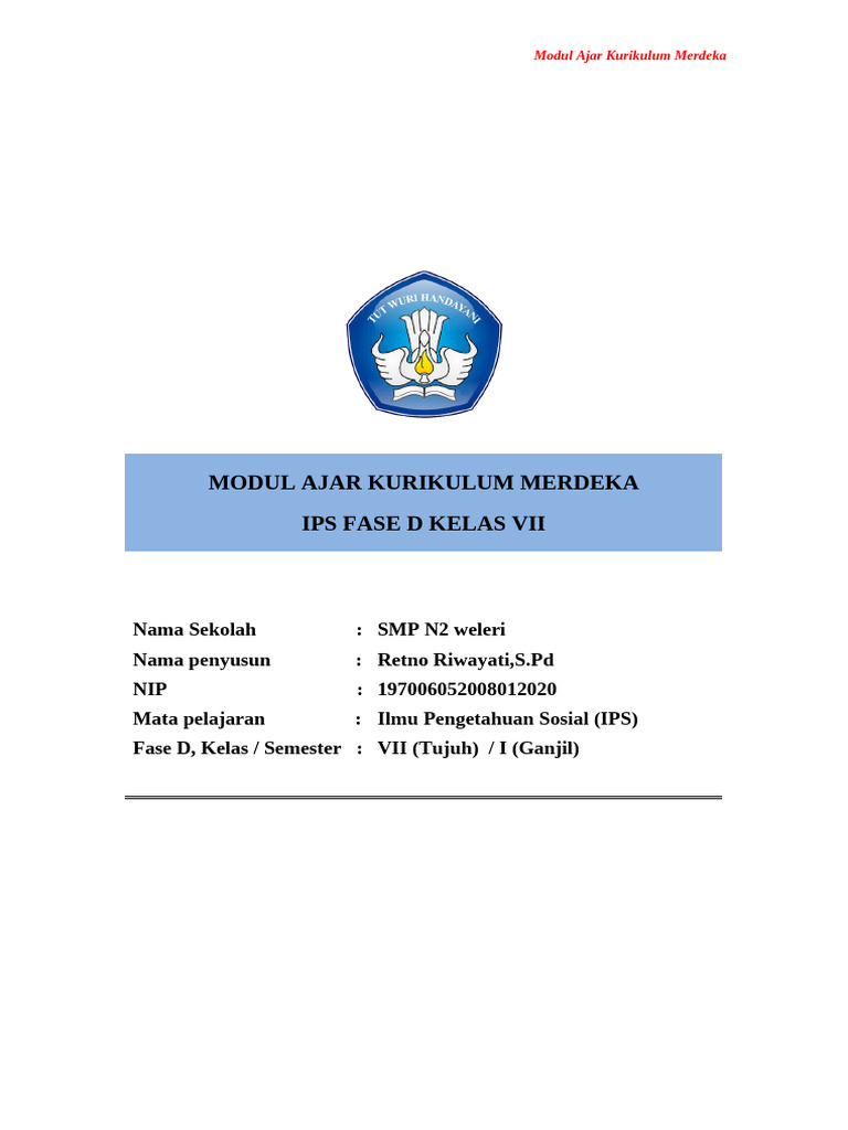 4. Modul Ajar Tema 01 | PDF