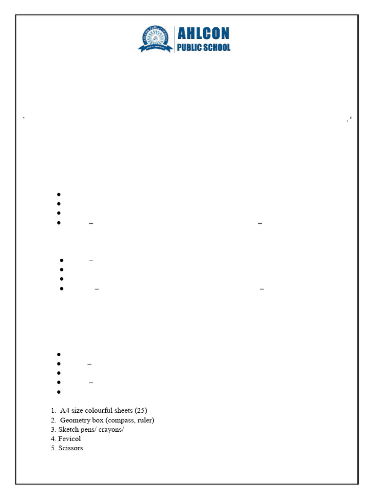 Bagless Day Activities for Class VIII | PDF