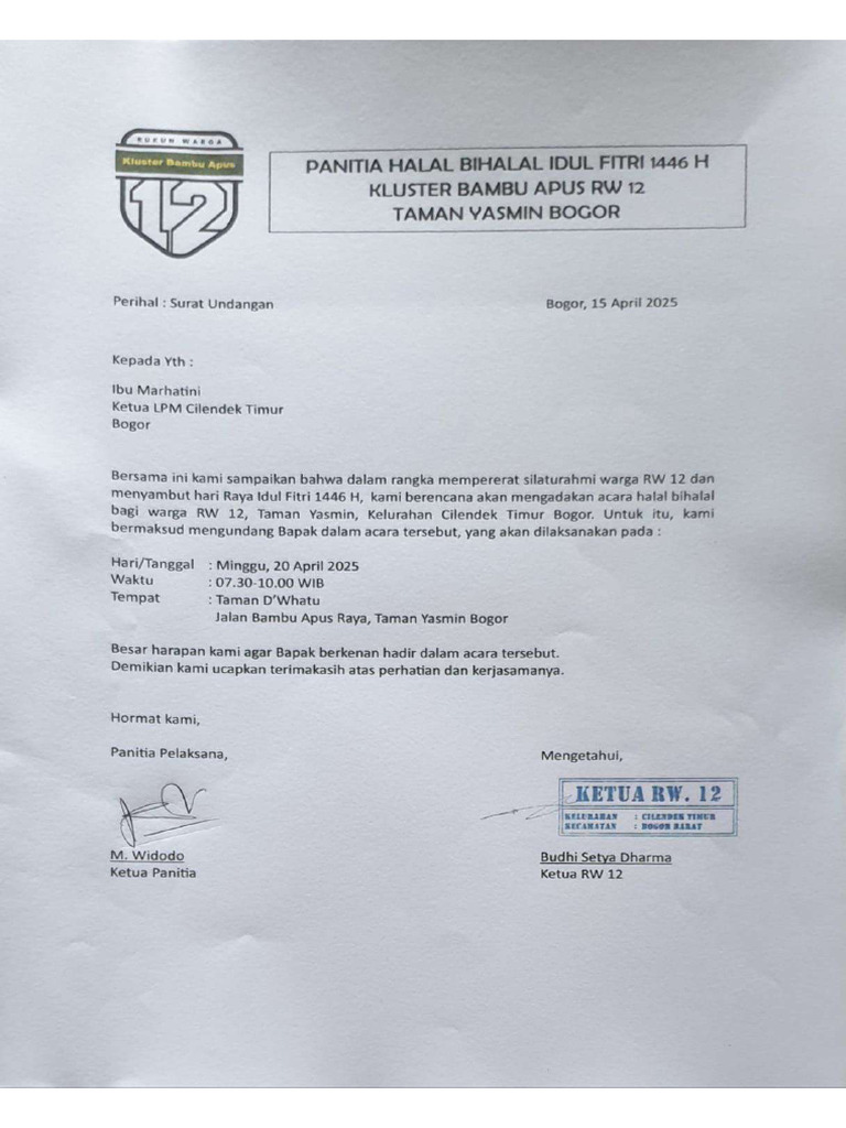 Undangan - Ka LPM | PDF