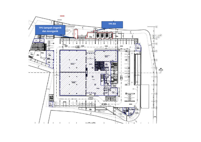 Layout TPS B3 & TPS Sampah Organik Anorganik | PDF