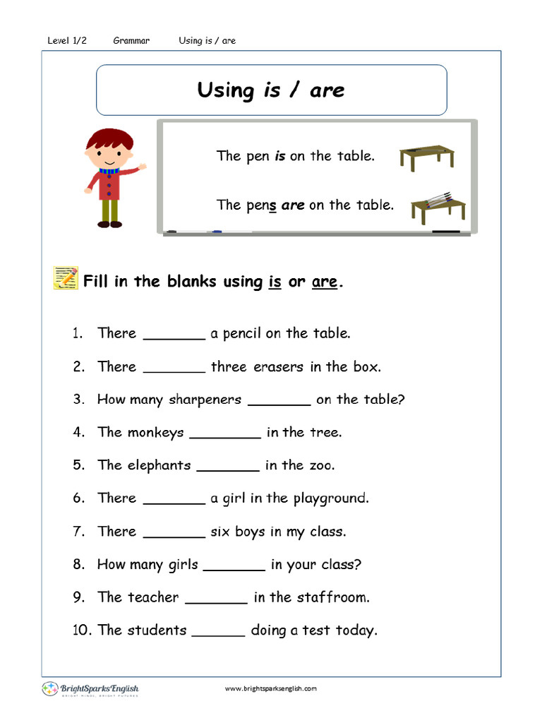 To Be - Is, Are | PDF