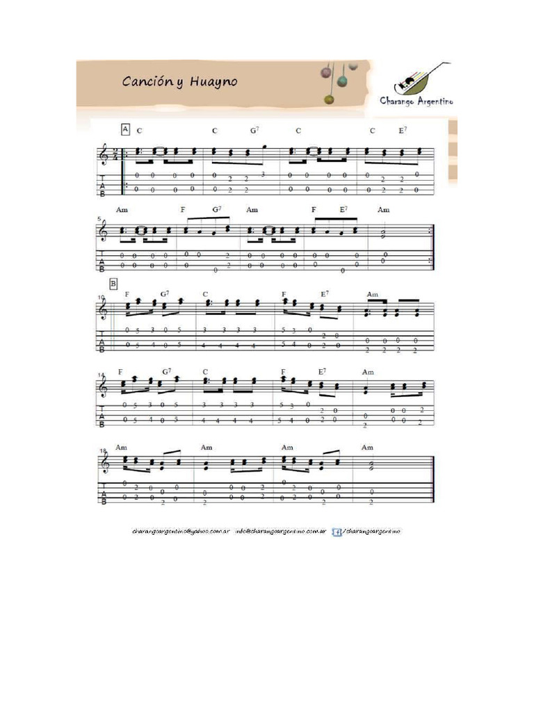 Canciones para Charango | PDF