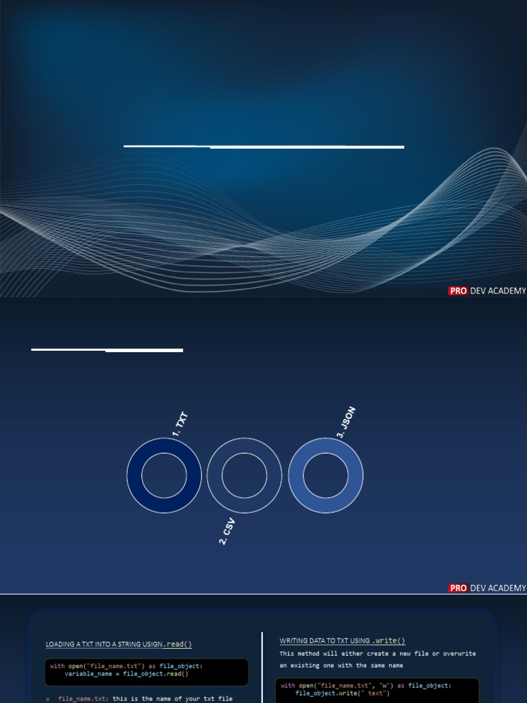 Working With Txt Csv and Json Files in Python 1634092304 | PDF | Comma Separated Values ...