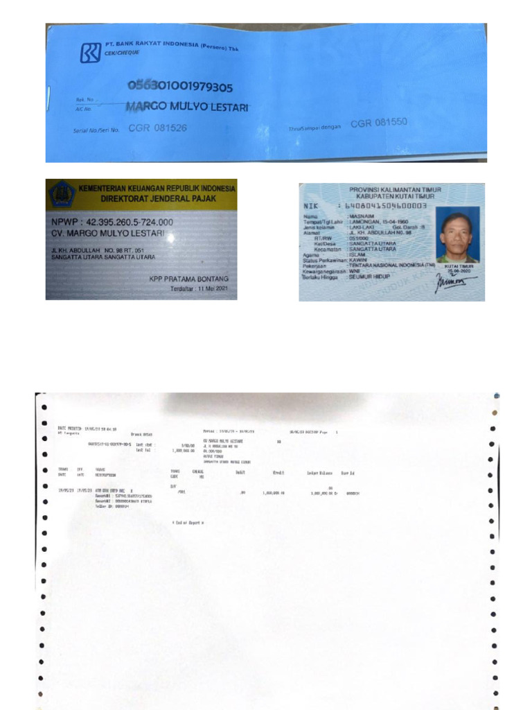 Rek Koran NPWP MML | PDF