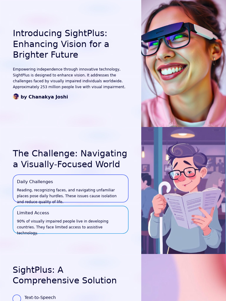 SightPlus: Vision Aid for the Visually Impaired | PDF | Visual ...