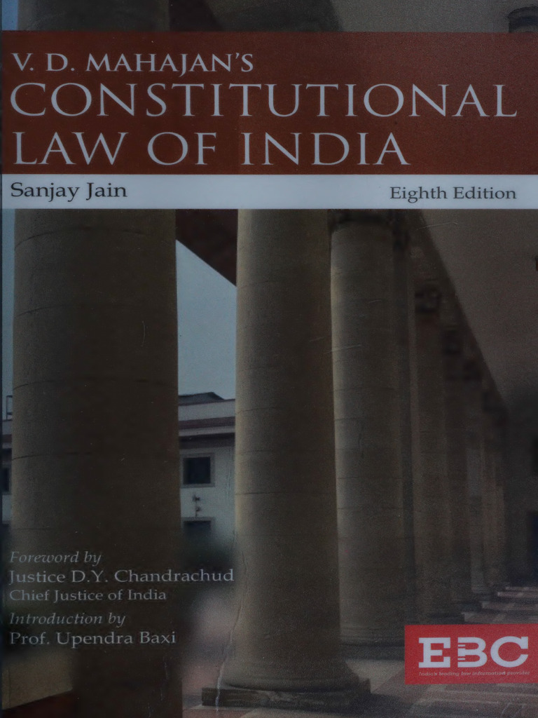 V D Mahajans Constitutional Law of India Eighth Edition Sanjay Jain | PDF | Constitution ...