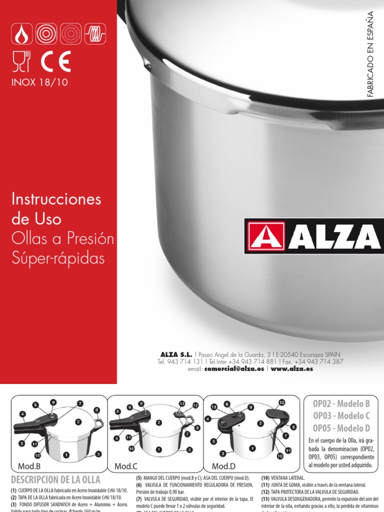 Manual Olla Alza | PDF | Sopa | Carne