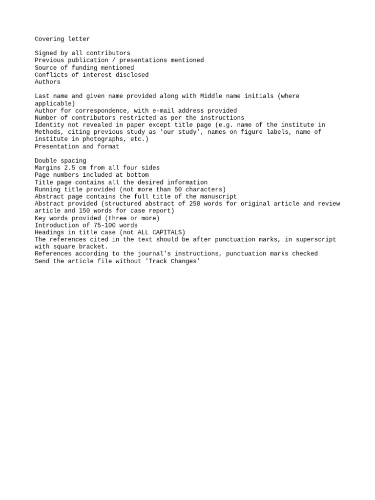 Covering Letter | PDF