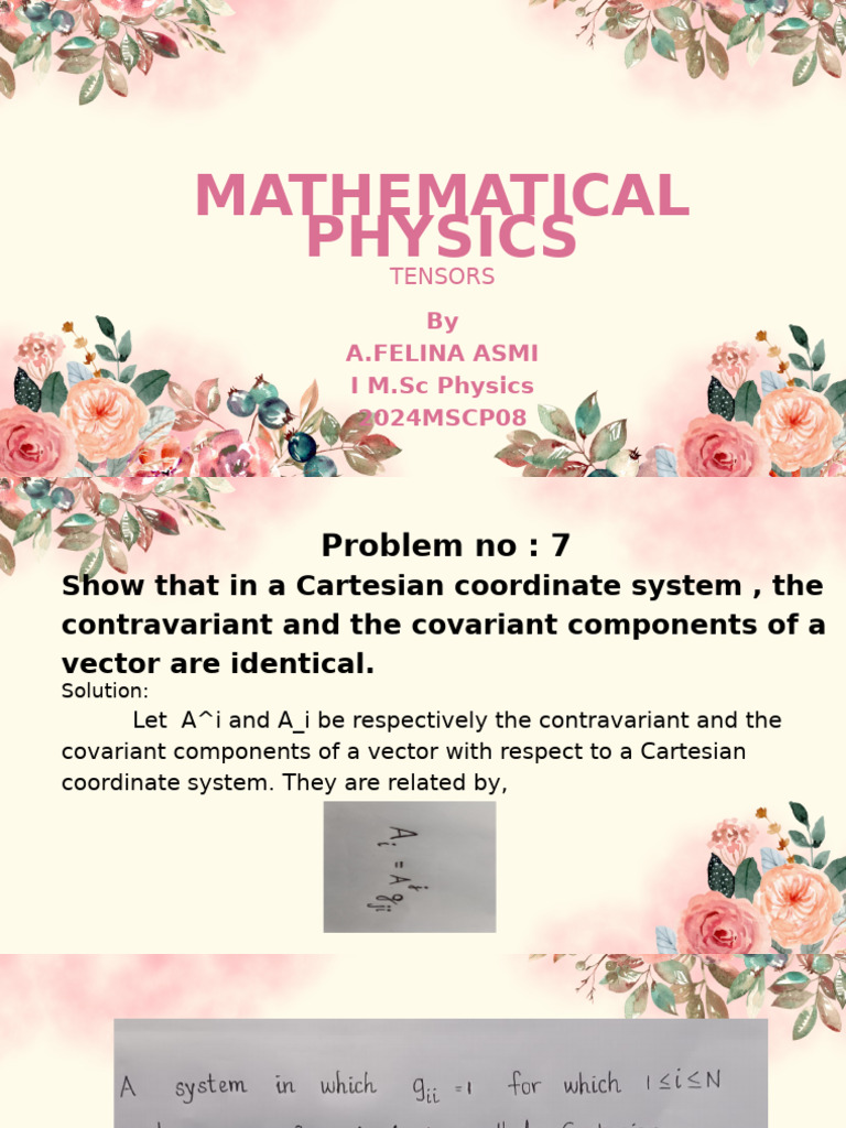 MATHEMATICAL PHYSICS | PDF