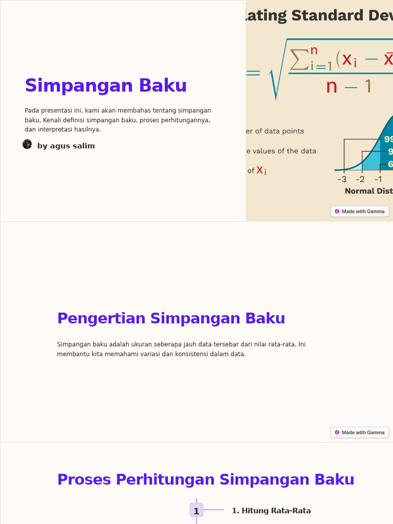 Simpangan Baku | PDF