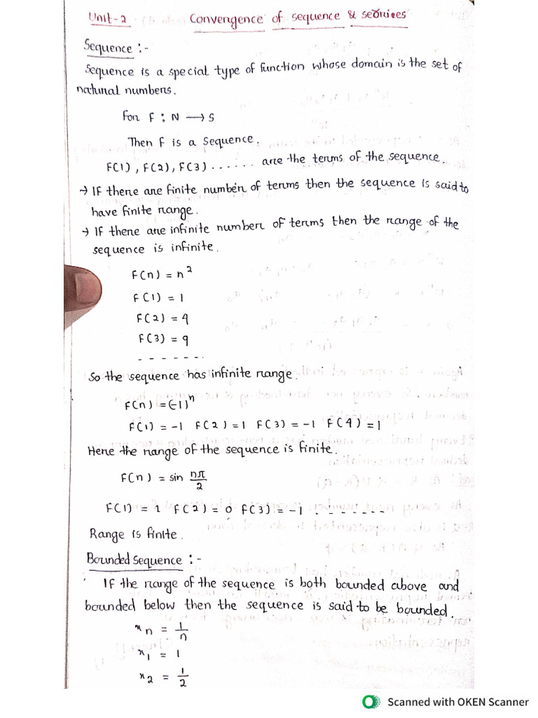 Convergence of Sequence and Series | PDF