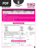 PWNSAT - Sample Paper - Class - 7th - Questions | PDF | Heart